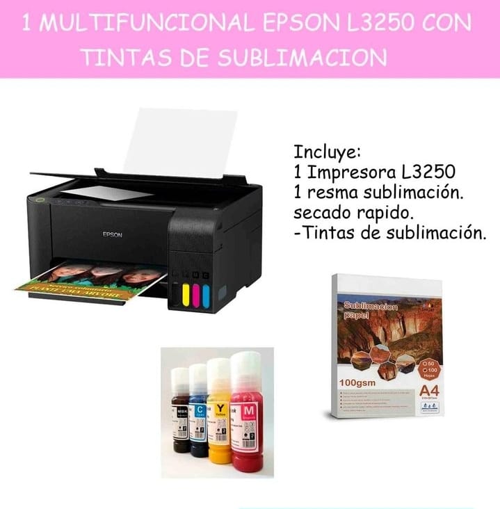 Impresora Epson L3250 para sublimar - Donna Insumos