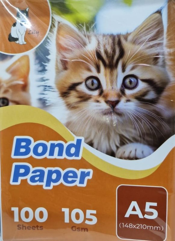 Papel bond 100 hojas 105gr MARCA LILY - Donna Insumos